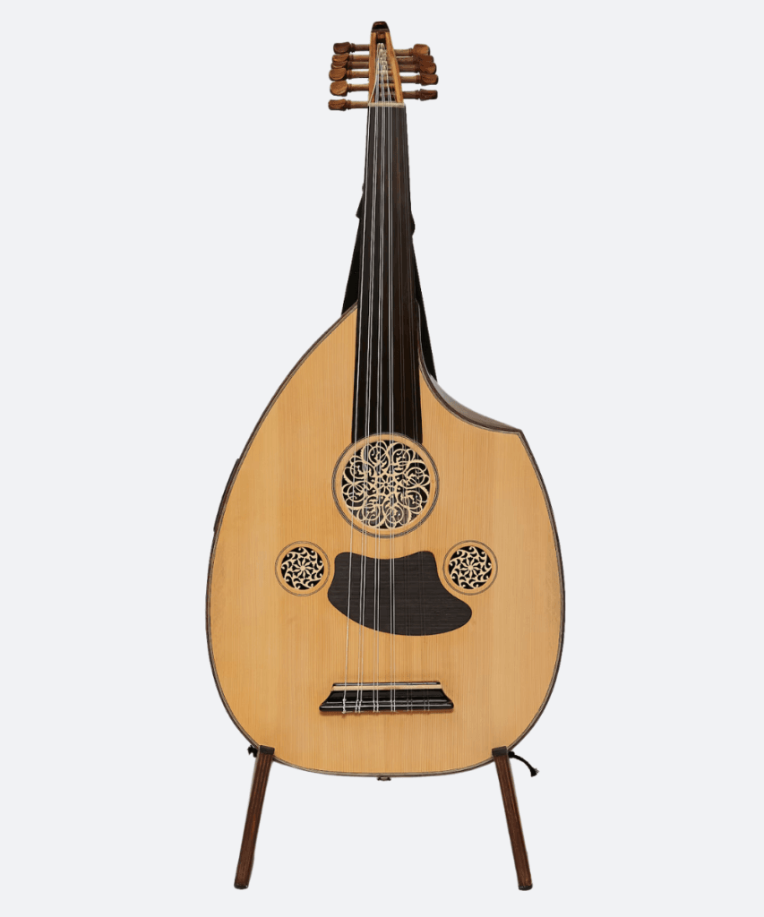 Electro-Acoustic Oud for Professionals – Dual Cut Design Made by Kamil Gül